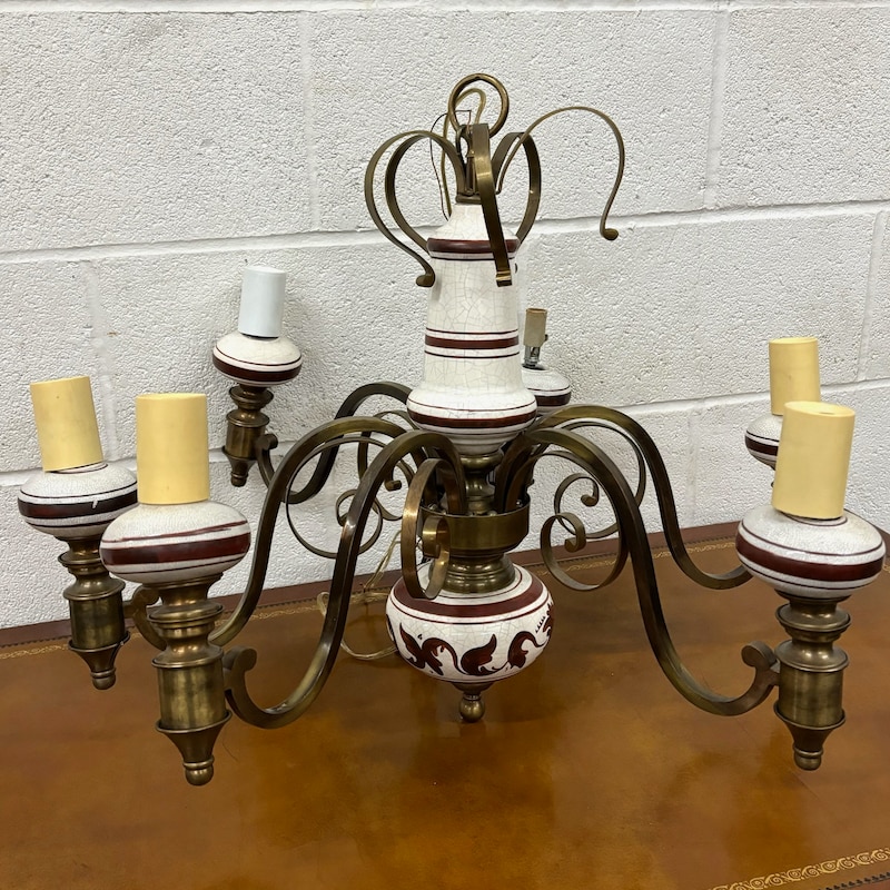 Ceramic Chandelier - Etsy