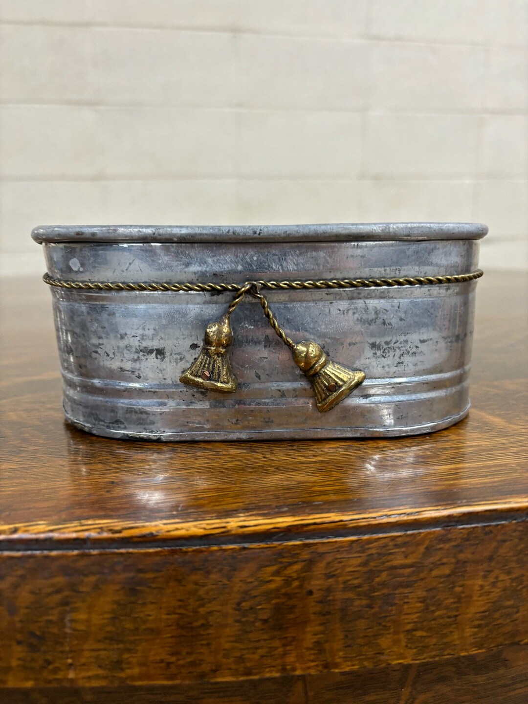 Vintage Hosley Small Galvanized Metal Planter - Etsy