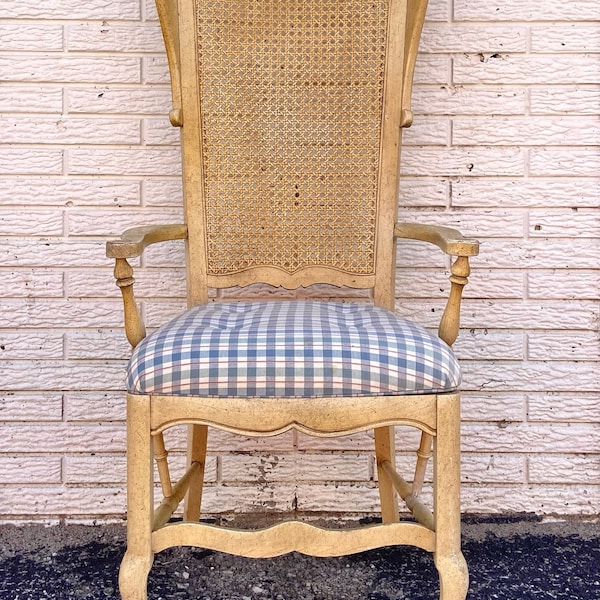 High Back Cane Chair - Etsy