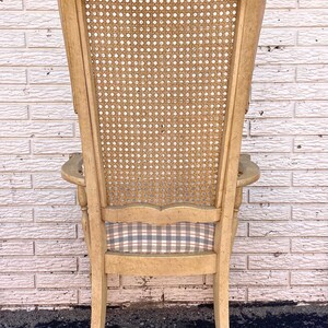 Vintage French Country Style Wingback Caned Back High Back Arm Chair - Etsy
