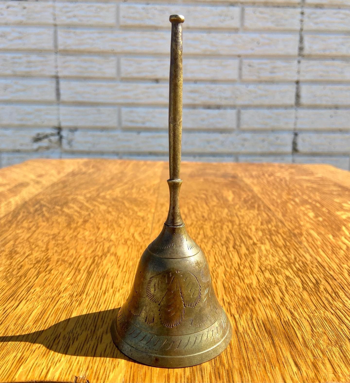 Vintage Brass Long Stem Bell - Etsy