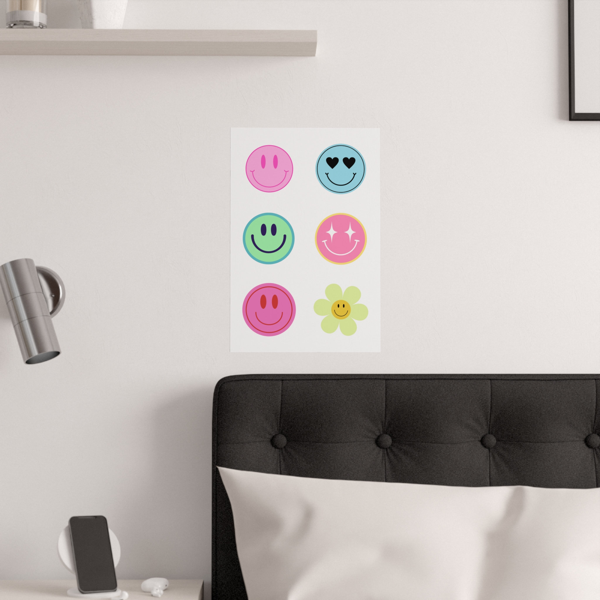 Smiley Face Poster, Funky Poster - Etsy