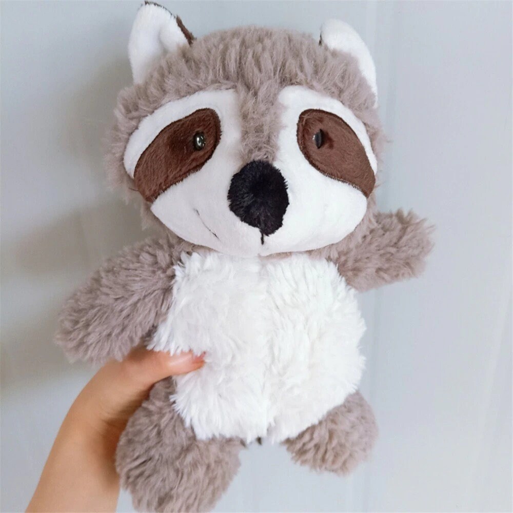 Raccoon Plush Toy Cute Soft Stuffed Animals Doll Pillow | Etsy