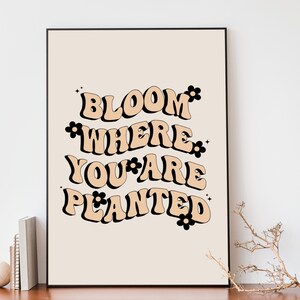 Retro Wall Art, Cute Room Decor, Aesthetic Poster, Quote Wall Art ...