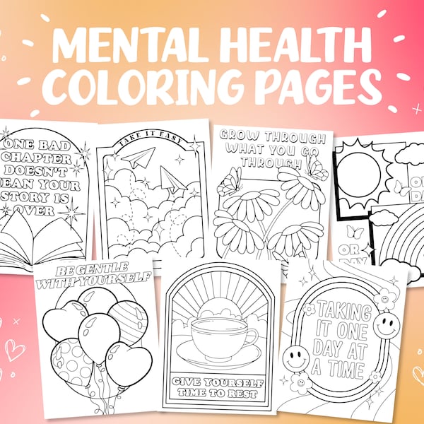 Printable Coloring Pages for Adults - Etsy
