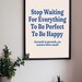 Retro Quote Wall Art, Blue Wall Decor, Aesthetic Poster, College ...