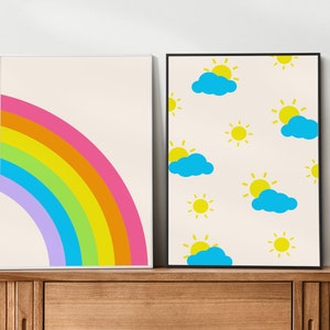 Classroom Decor, Retro Wall Art Set of 6, Classroom Posters, Colorful ...