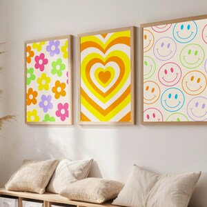 Classroom Decor, Retro Wall Art Set of 6, Classroom Posters, Colorful ...