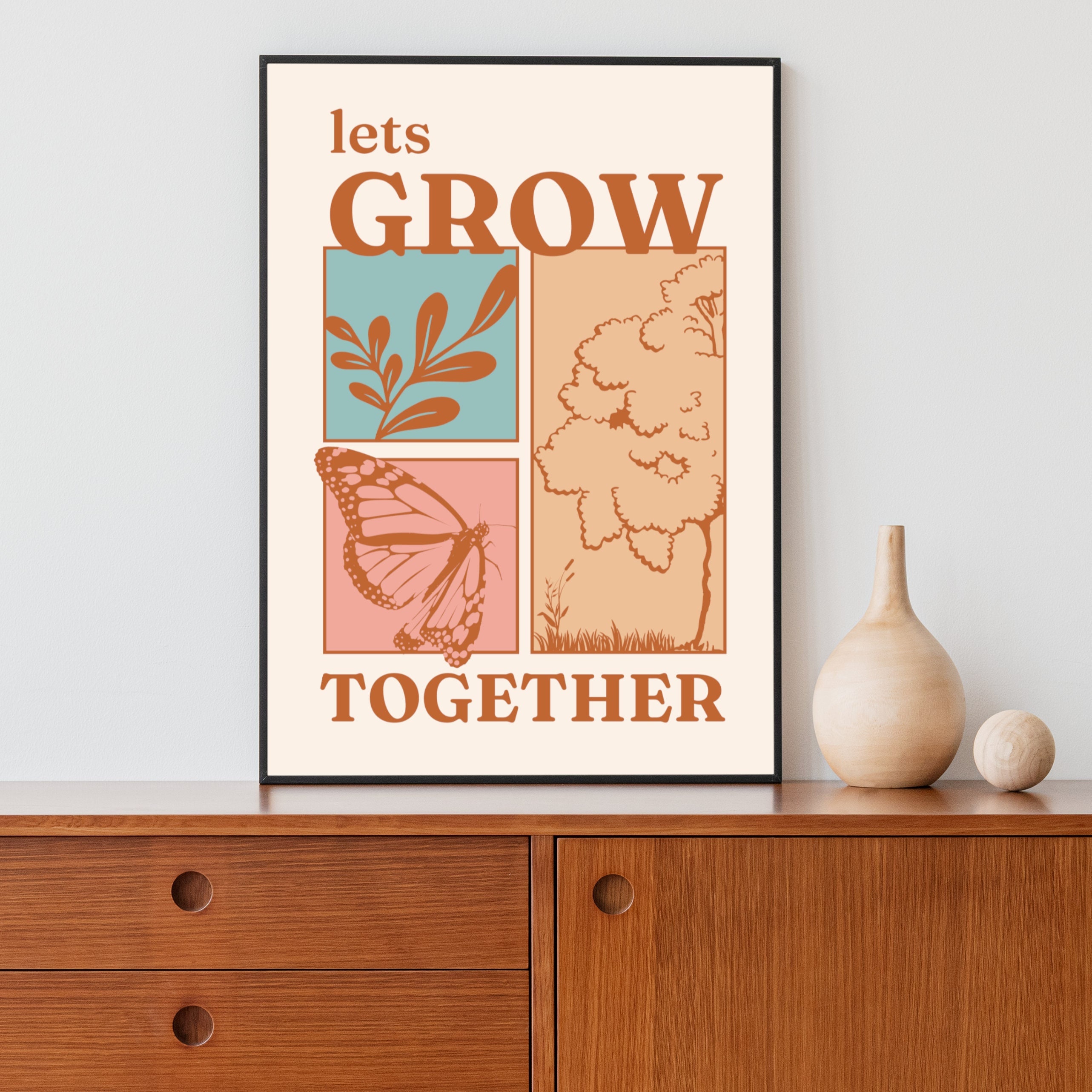 Retro Quote Wall Art, Aesthetic Wall Art, Cute Room Decor, Retro Wall ...