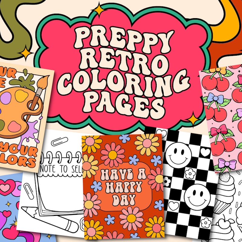 Printable Coloring Pages - Etsy