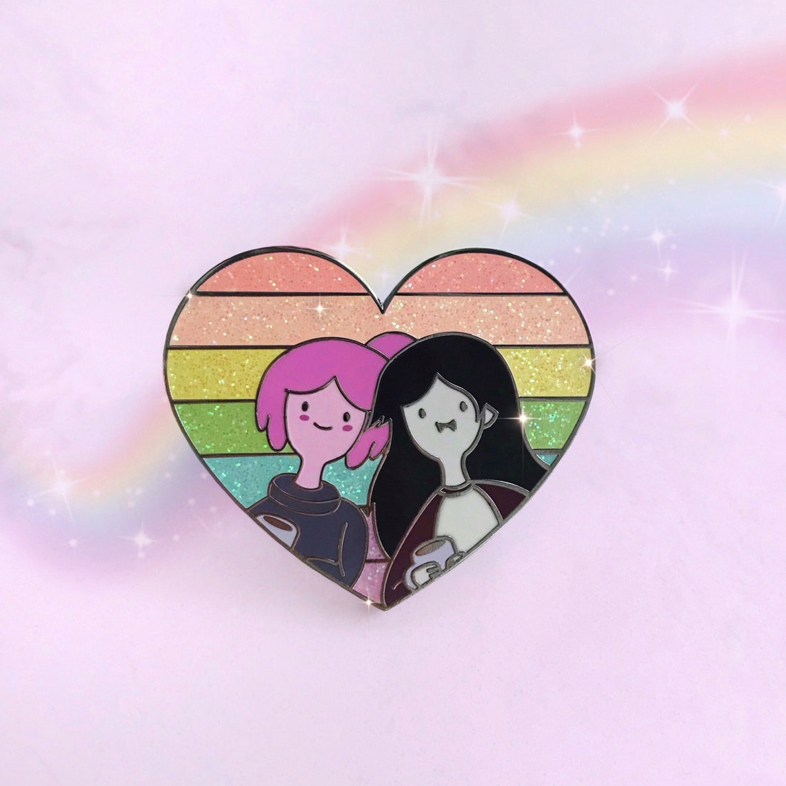 Bubbline Enamel Pin Princess Bubblegum & Marceline, Adventure Time - Etsy