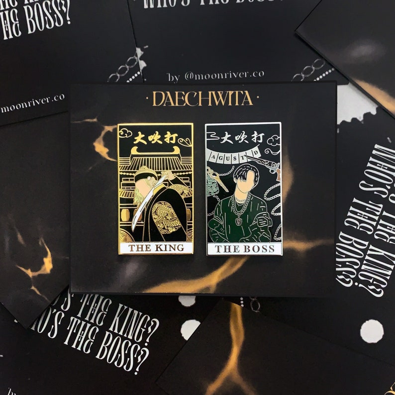 Daechwita Agust D Tarot Card Enamel Pin Set BTS SUGA - Etsy