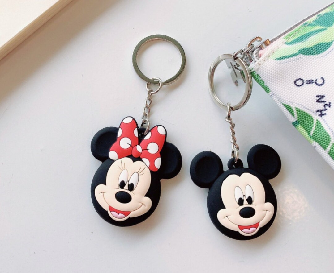 Mickey and Minnie Mouse Silicone AirTag Holders Cute AirTag Holder ...