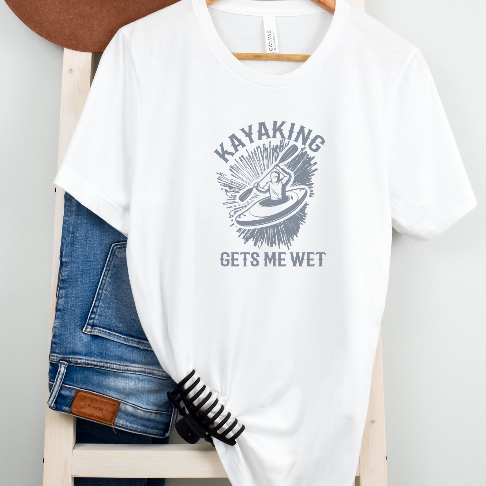 Kayaking Gets Me Wet, Kayak Shirt, Funny Kayak Tee, Kayak Tshirt ...