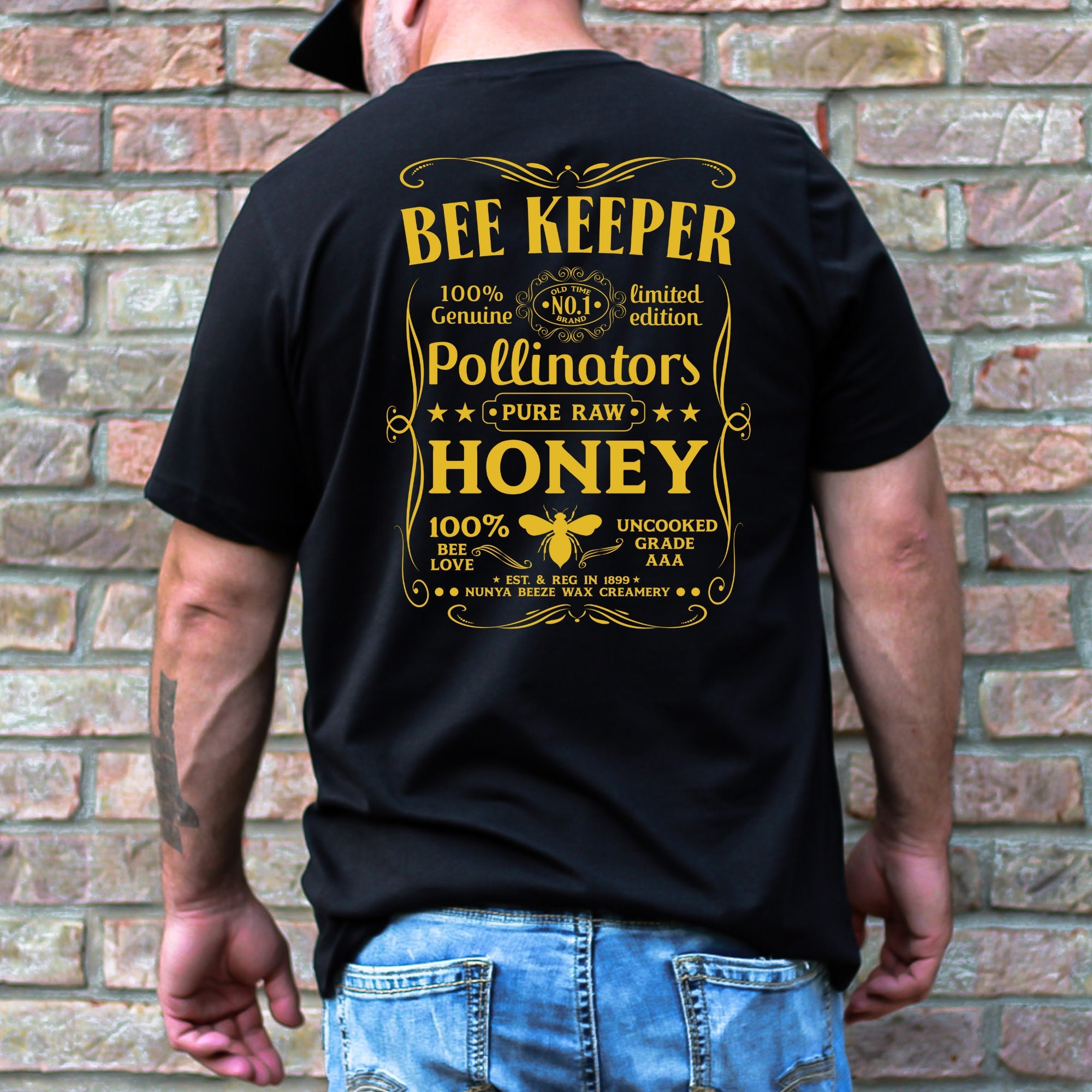 Beekeeper Shirt, Beekeeper Gift, Bee Keeper Whiskey Label, Bee Lovers ...
