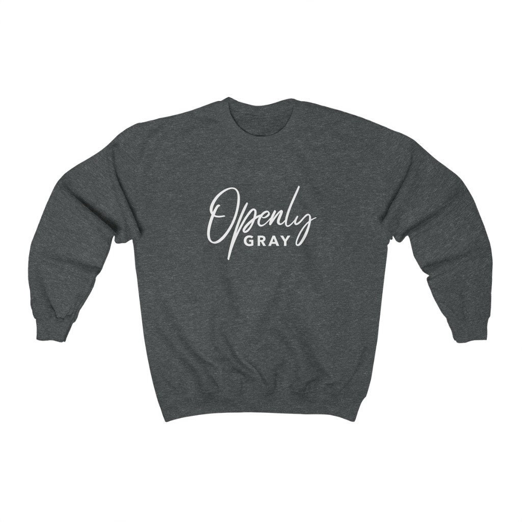 Openly Gray Sweatshirt Gray Hair Transition Funny Grey Hair - Etsy