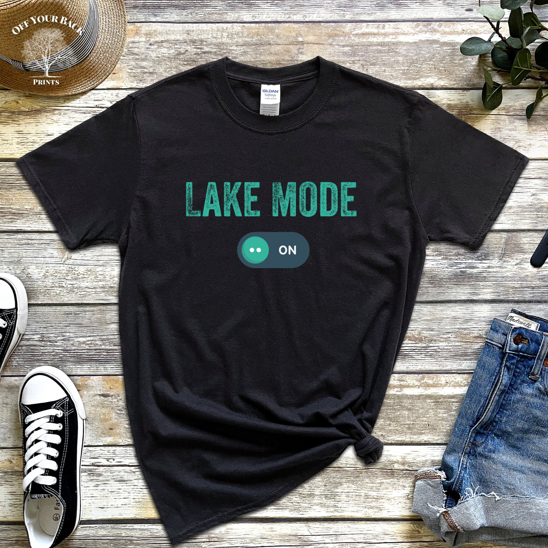 Lake Mode On, Lake Shirt, Lake Lover Gift, Boating Gift, Boating Shirt ...