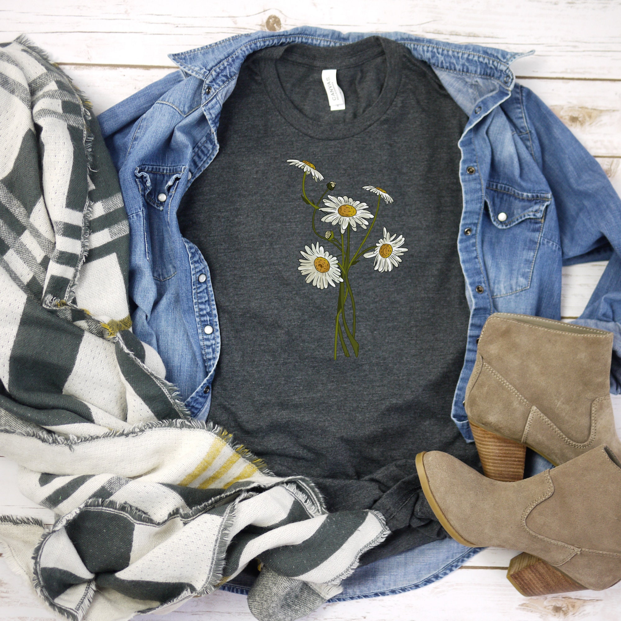 Daisy Shirt Daisy Lover Gift Daisy Flowers Gift for Wife - Etsy