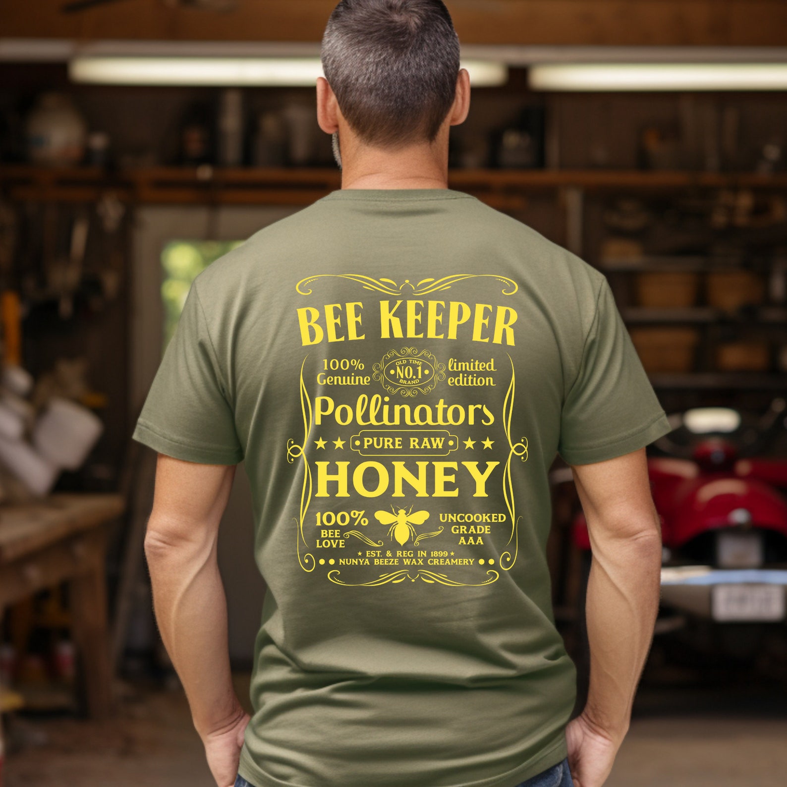 Beekeeper Shirt, Beekeeper Gift, Bee Keeper Whiskey Label, Bee Lovers ...