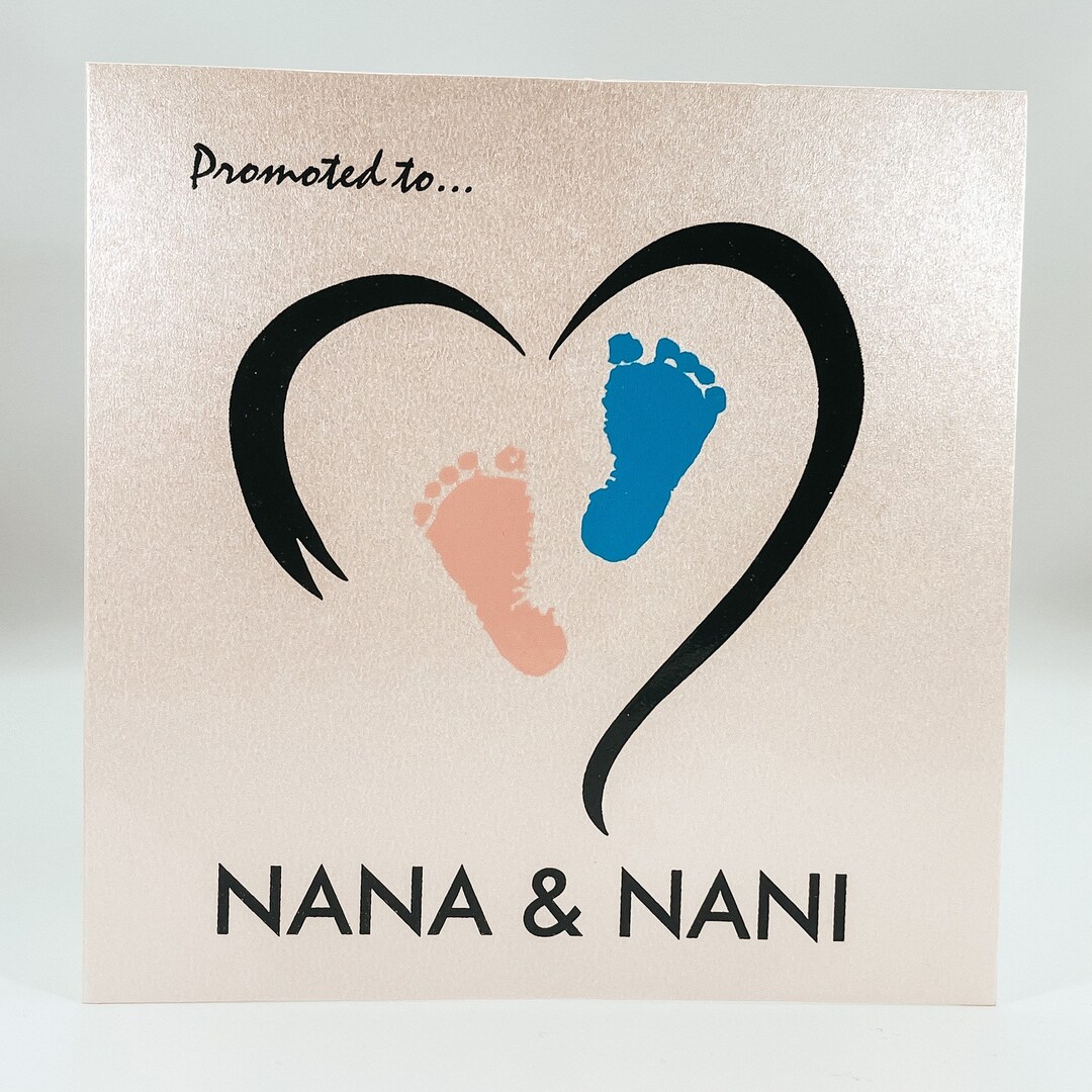 Promoted to Nana & Nani - Etsy