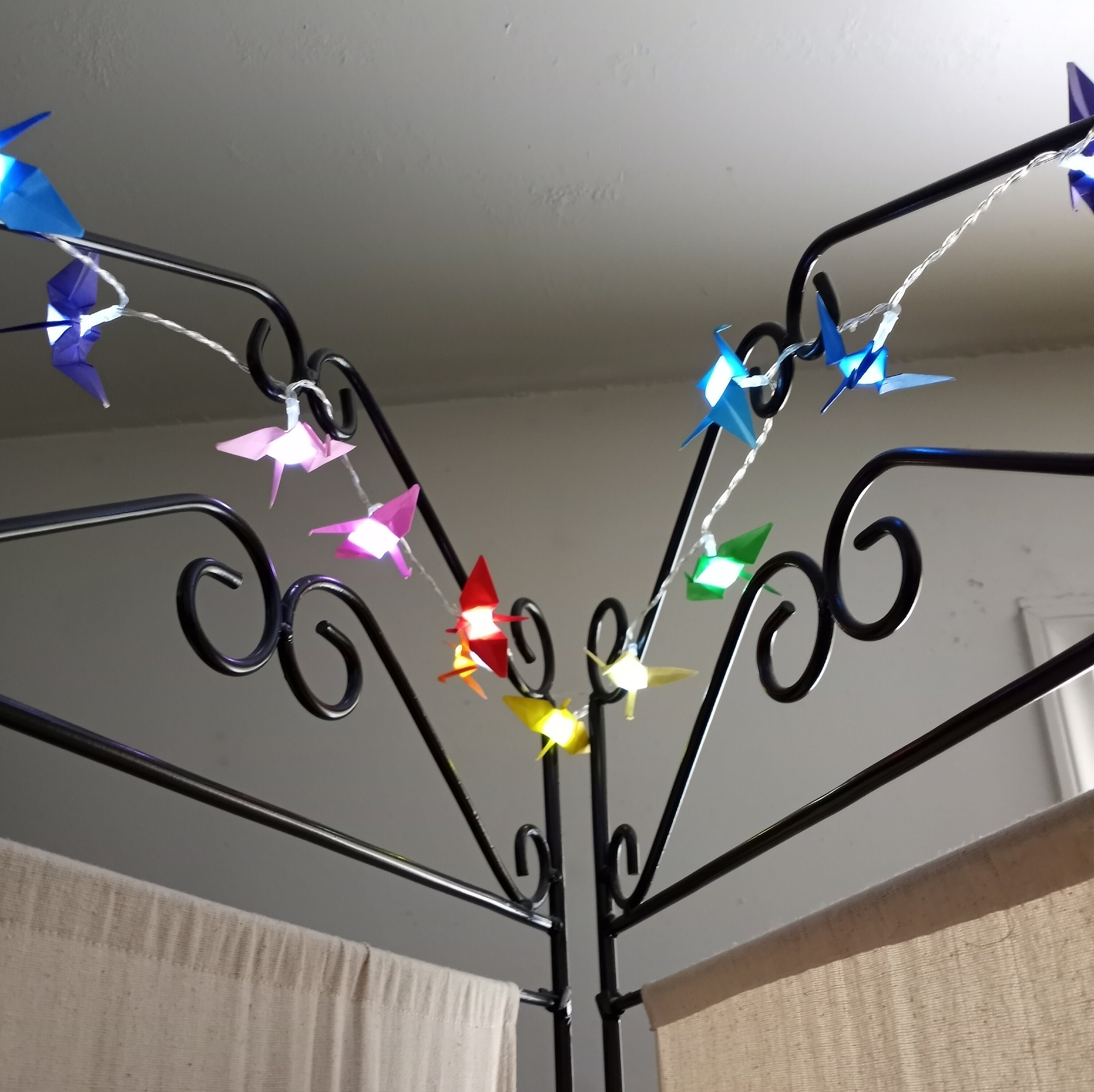 30 Rainbow Origami Lily Fairy Lights, Rainbow LED Lights, Fairy Lights ...