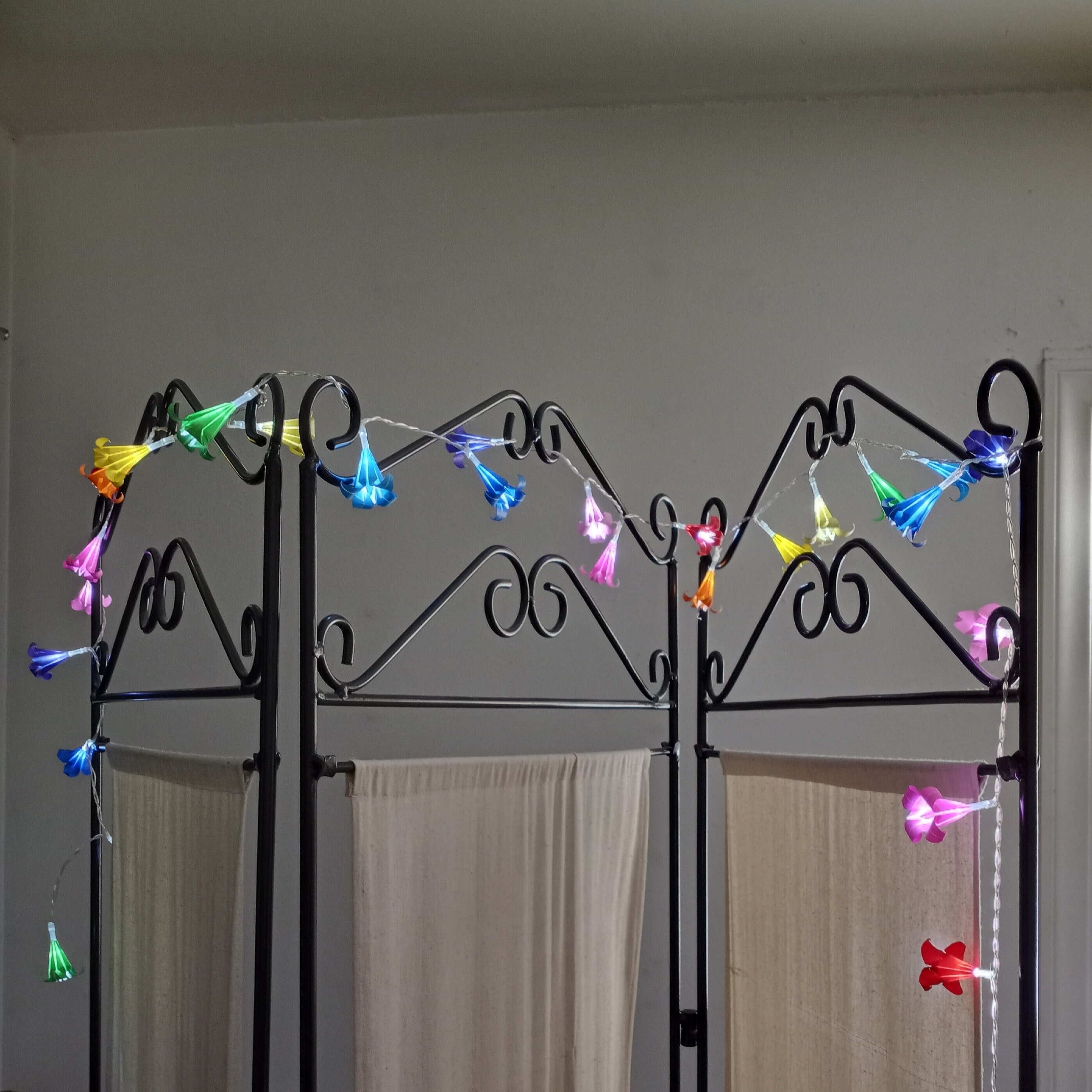 30 Rainbow Origami Lily Fairy Lights, Rainbow LED Lights, Fairy Lights ...