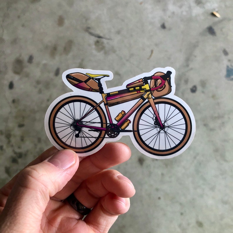 Bikepacking Sticker | Etsy