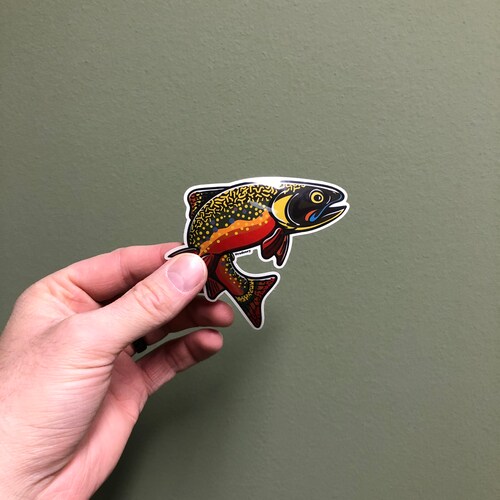 Rainbow Trout Fishing Sticker Decal - Etsy