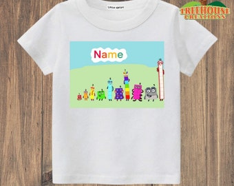 Numberblocks Tshirt | Etsy UK