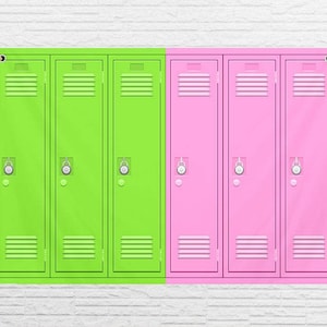 High School Lockers Background Banner Backdrop - Etsy