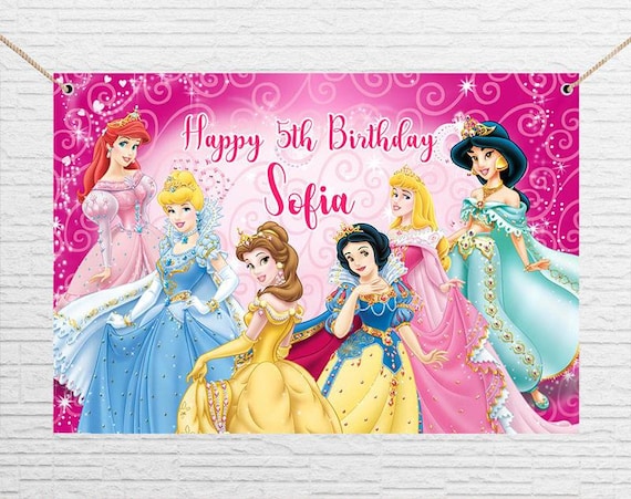 Princess Theme Background Birthday Backdrop | Etsy