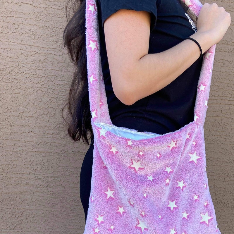 Fuzzy Tote Bag - Etsy