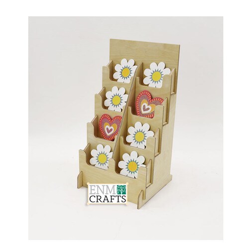 16 Pocket 5 Width Sticker Display Rack With U Cuts - Etsy