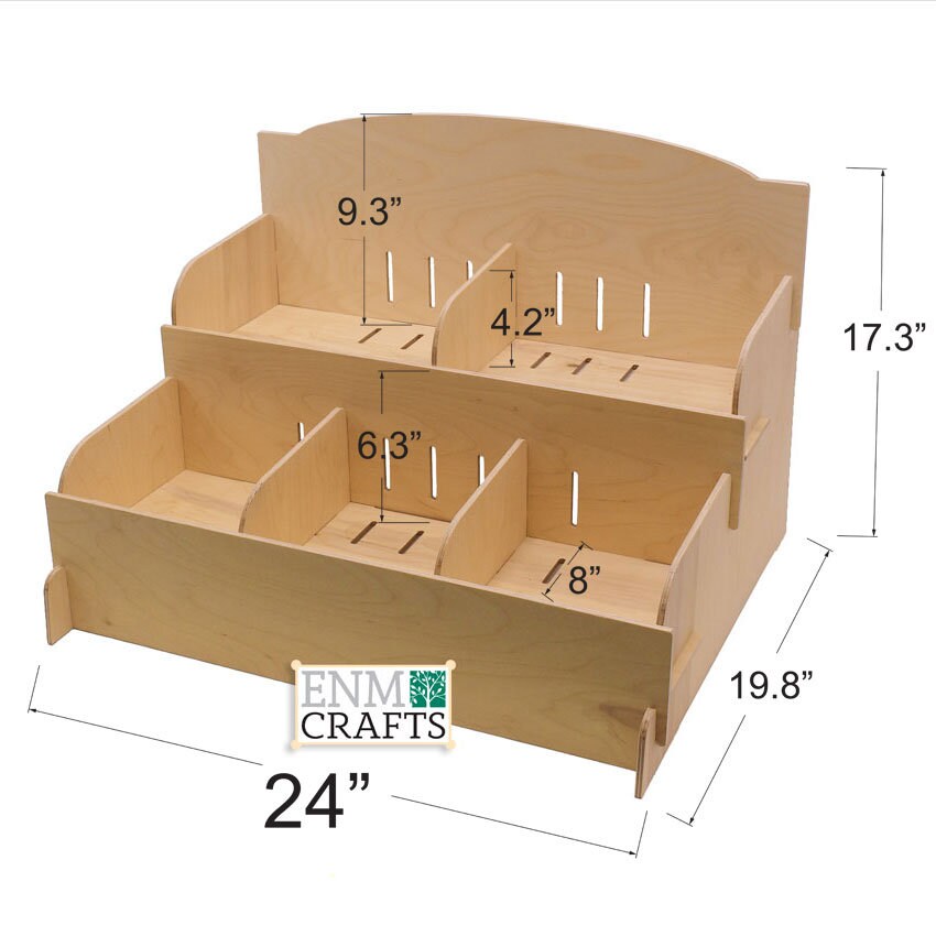 Bin Display Fixture Wooden Display With Adjustable Dividers - Etsy