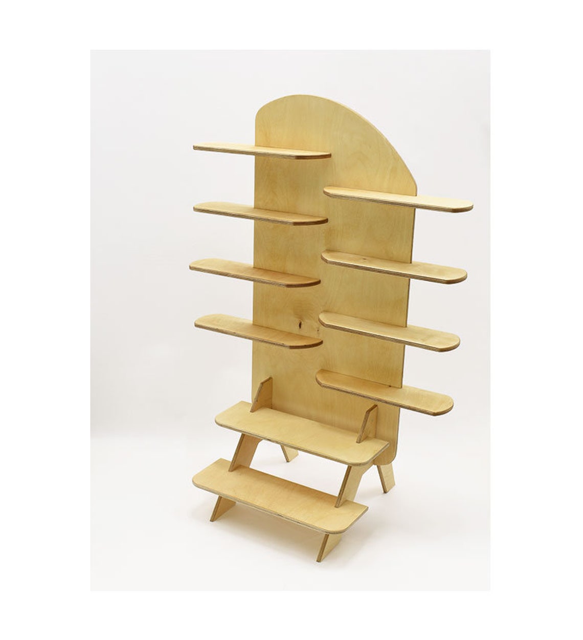 Retail Display Stand with 10-tier Wooden Countertop Rack | Etsy