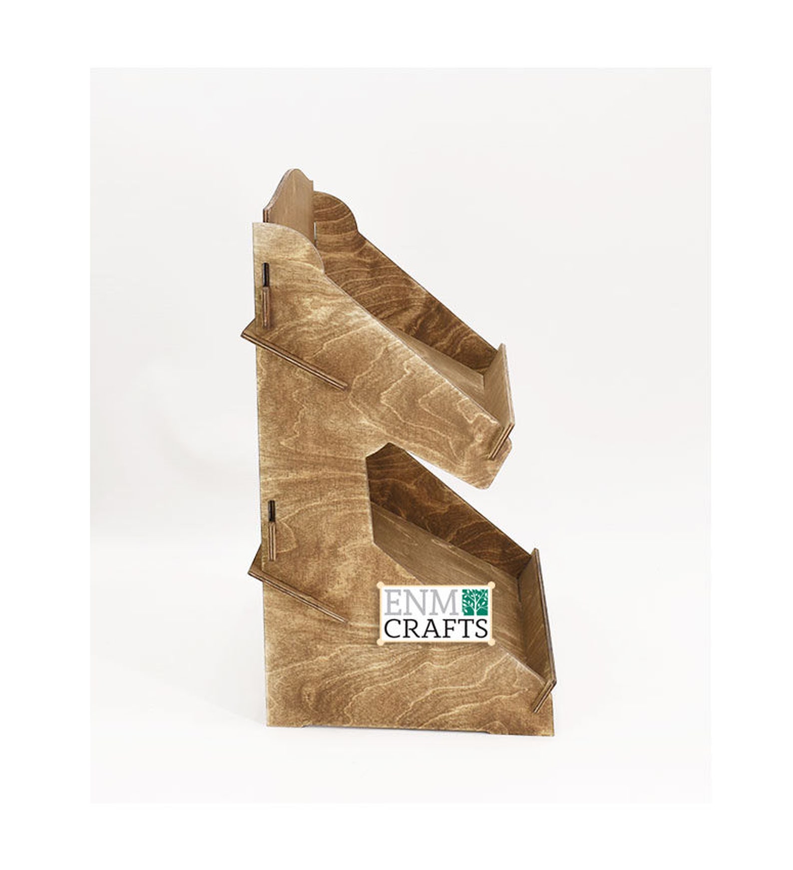 Craft Show Slanted Display Rack 2-tier Wooden Table Top Rack - Etsy