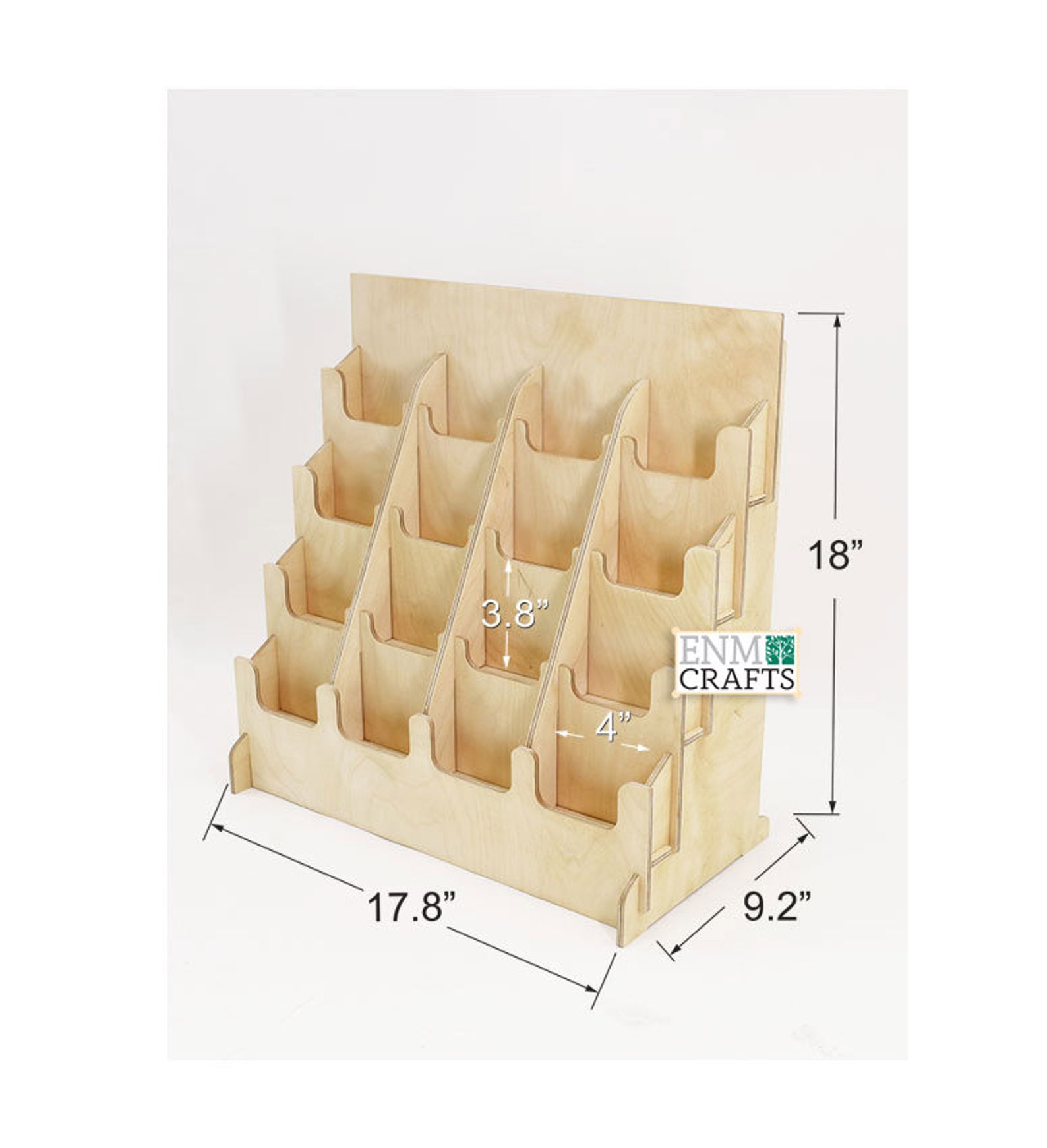 16 Pocket 4 Width Sticker Display Rack With U Cuts - Etsy