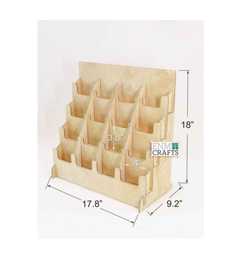 16 Pocket 4 Width Sticker Display Rack With U Cuts - Etsy