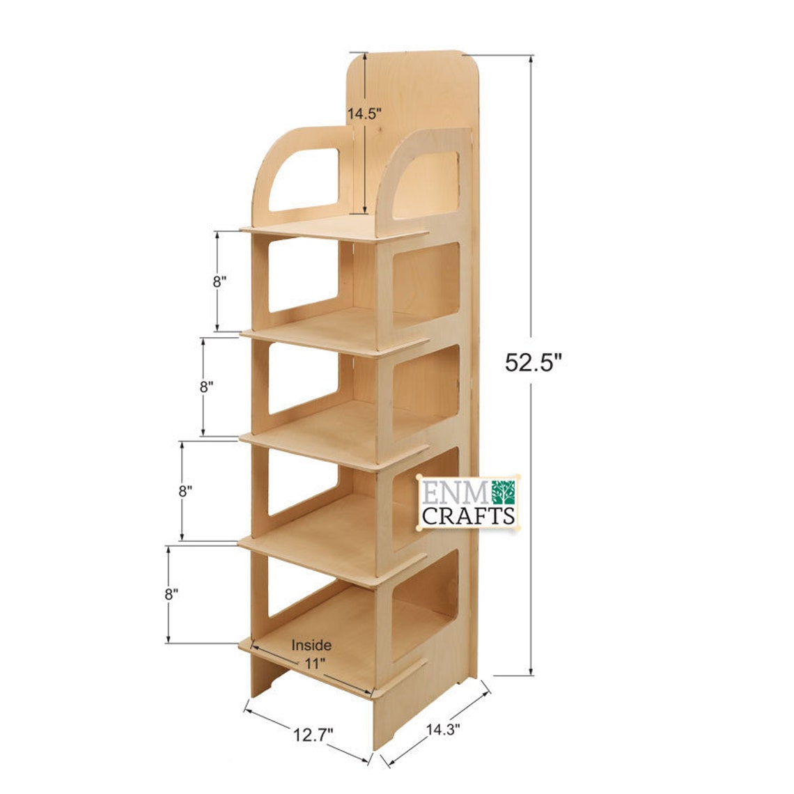T-shirt Retail Display Rack 5 Tier Floor Display Rack - Etsy