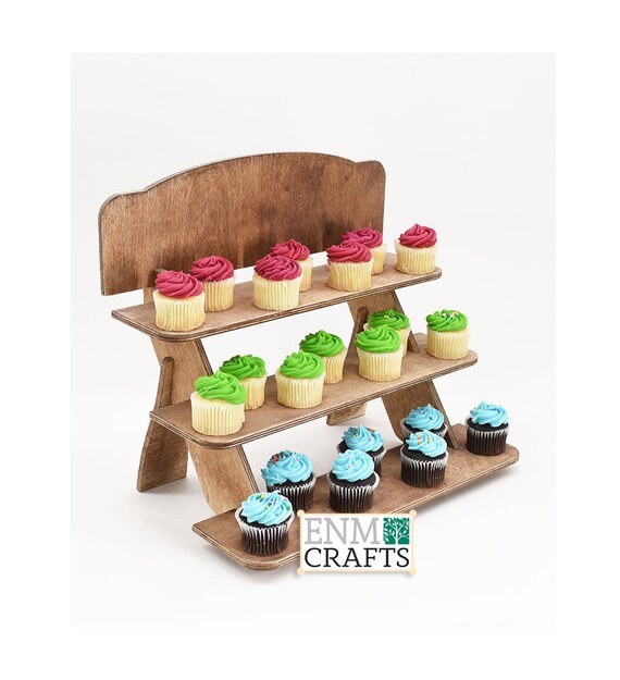 3 Tier Wooden Display Stand Table Top Wooden Rack Booth - Etsy India