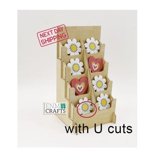 16 Pocket 5 Width Sticker Display Rack With U Cuts - Etsy
