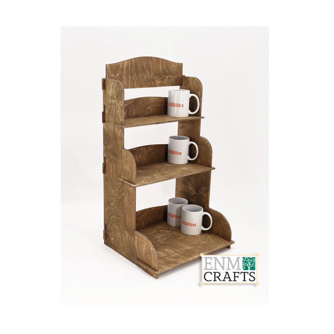 Craft Show Display Stand 3-tier Wooden Countertop Rack, Product Display ...
