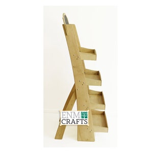 4 Tiered Slanted Floor Display Rack, Slanted & Horizontal Display Rack ...