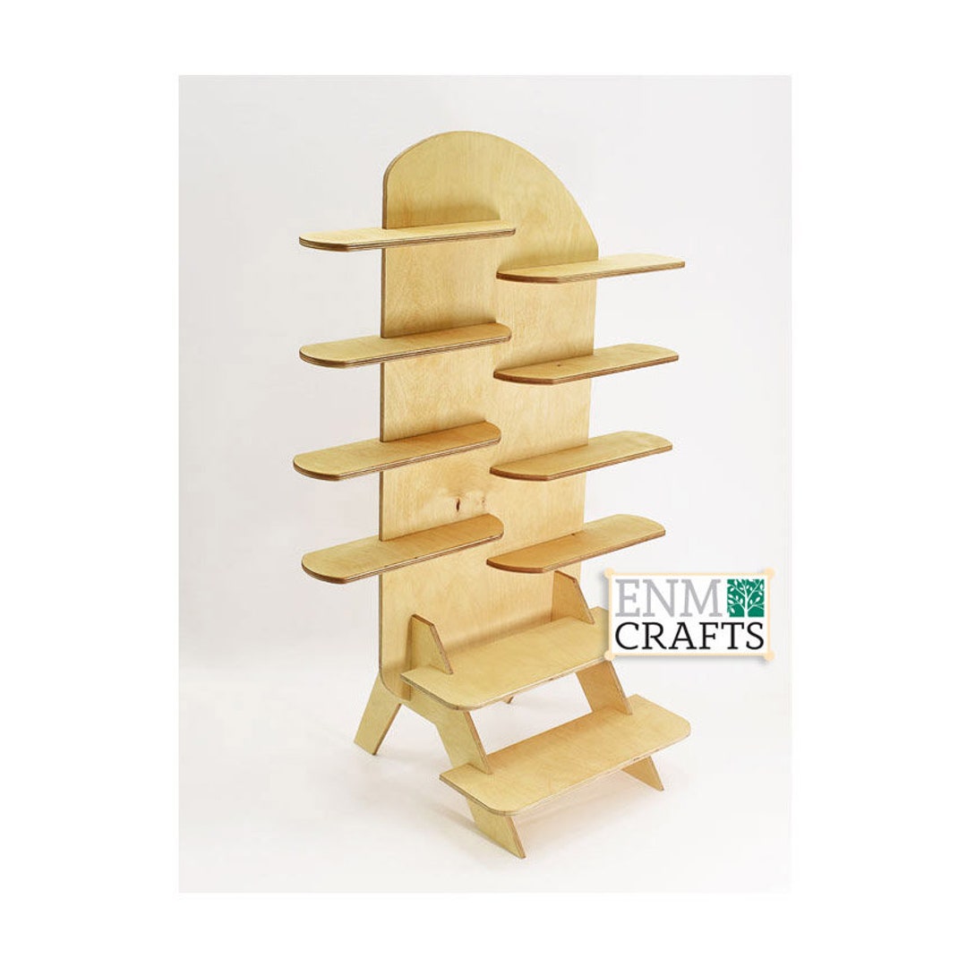 Retail Display Stand With 10-tier Wooden Countertop Rack, Product ...