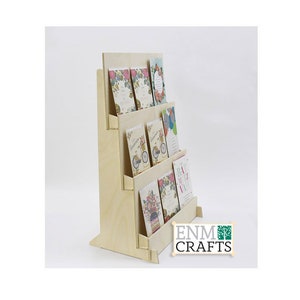 Greeting Card Display Stand, 3 Tiered XL Countertop Rack for Craft ...