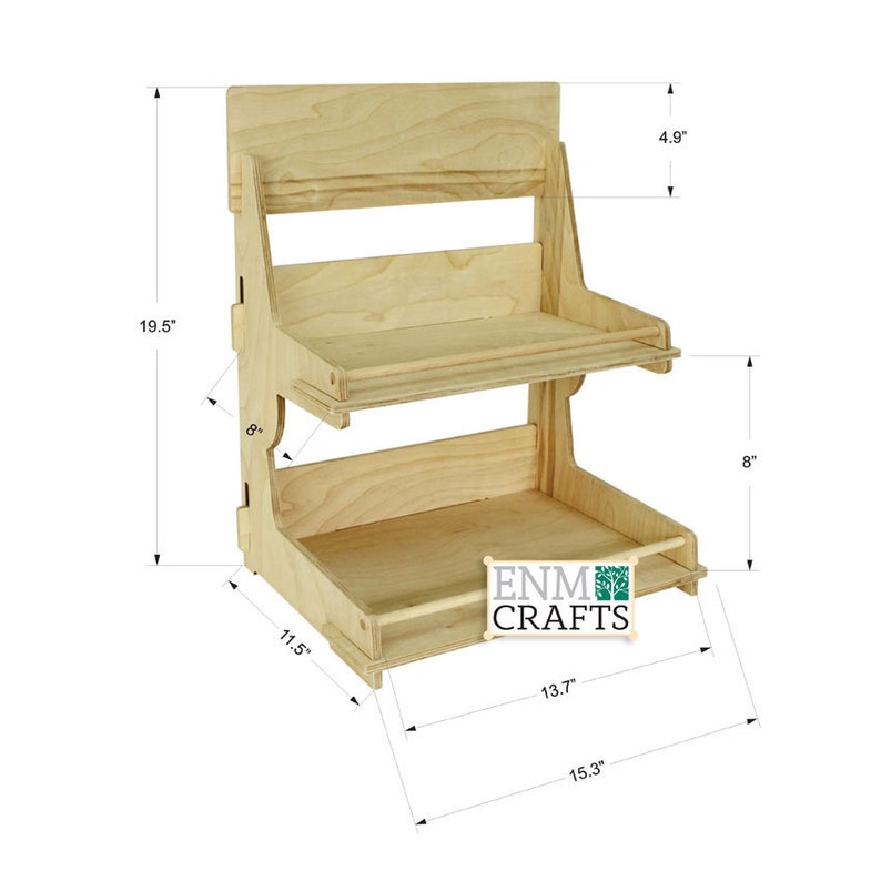 Craft Show Display Stand 2-tier Wooden Countertop Rack - Etsy
