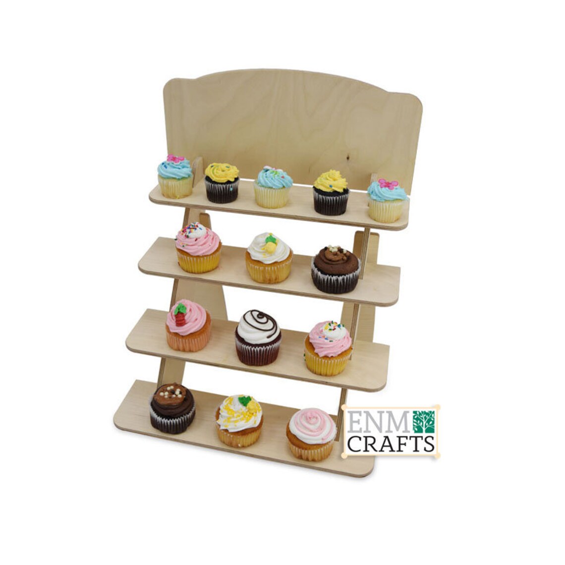 4 Tier Display Stand Table Top Wooden Rack Booth Display - Etsy