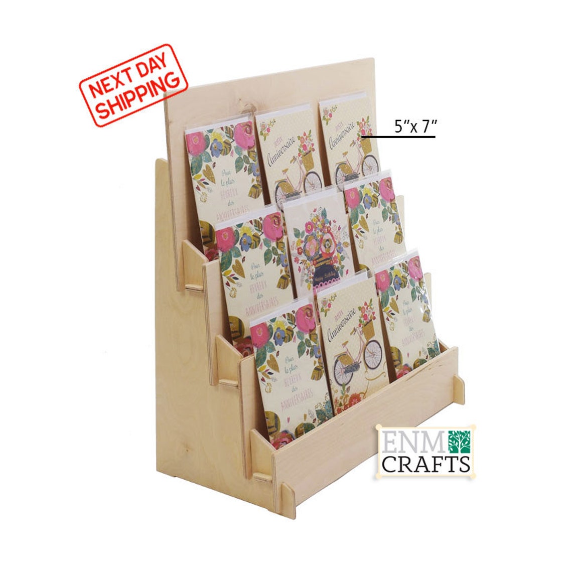Greeting Card Display Countertop 3 Tier Rack for Craft Trade - Etsy