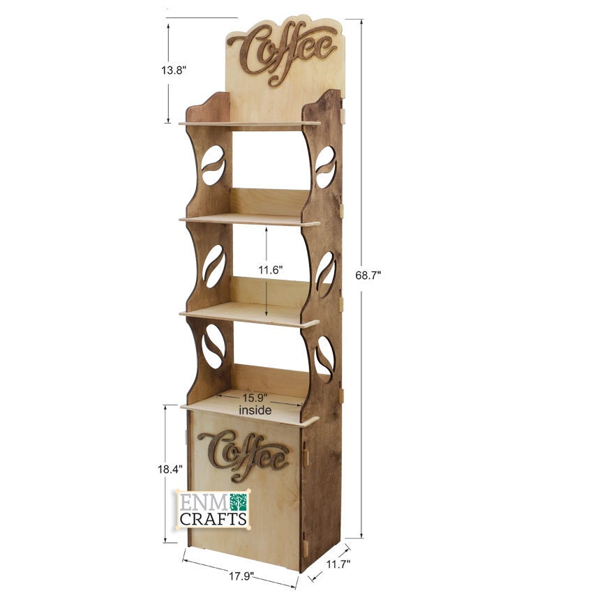 Coffee Bags Display Rack 4 Tier Floor Merchandise Display - Etsy