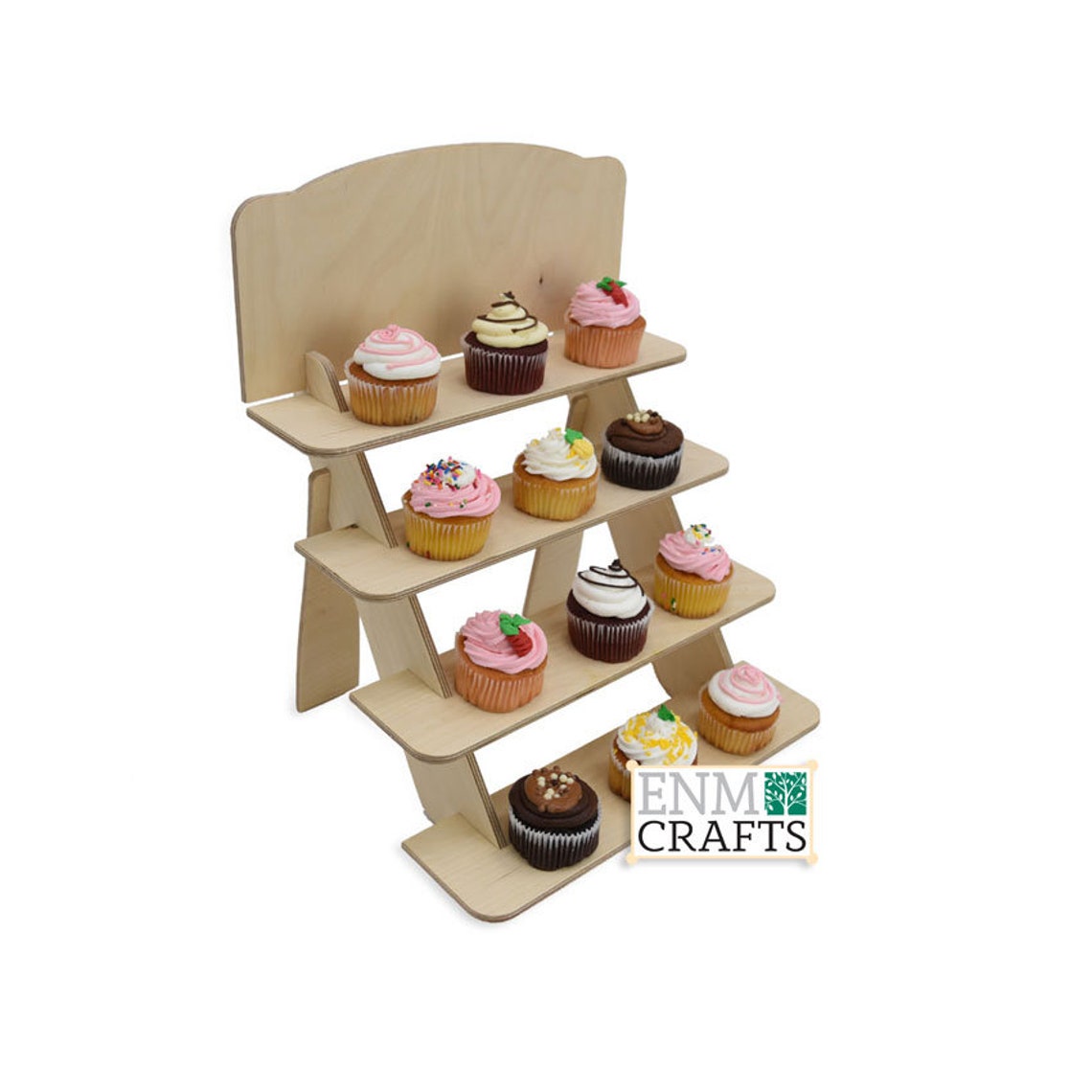 4 Tier Display Stand Table Top Wooden Rack Booth Display - Etsy